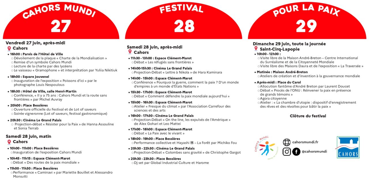 Cahors Mundi Demandez Le Programme 